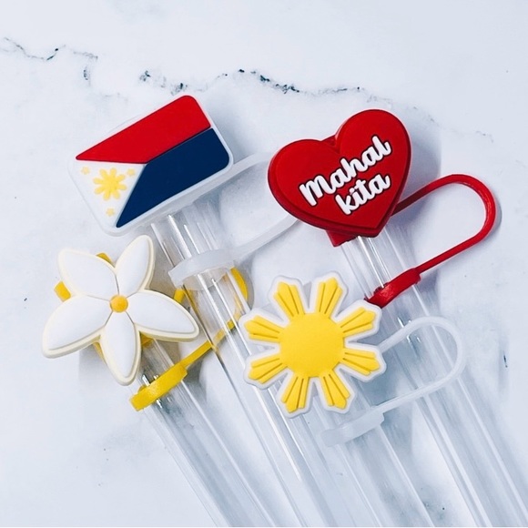 Custom | Dining | 4 Filipino Philippines Mahal Kita Sampaguita Flag ...